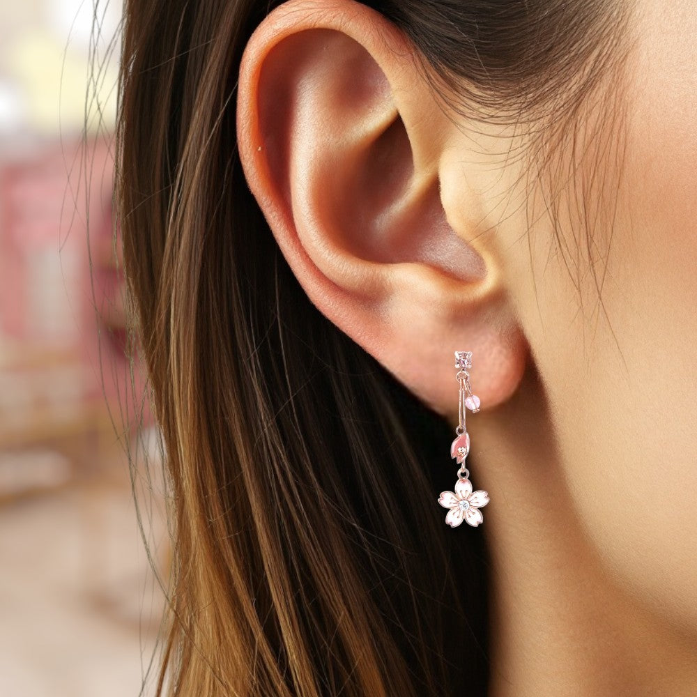 Blossom Drape Earrings - Titanium Post – Bows and Knots Co.